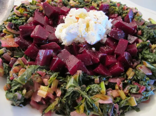Grilled Golden Beet and Chicken Salad with Crispy Goat Cheese | More ...