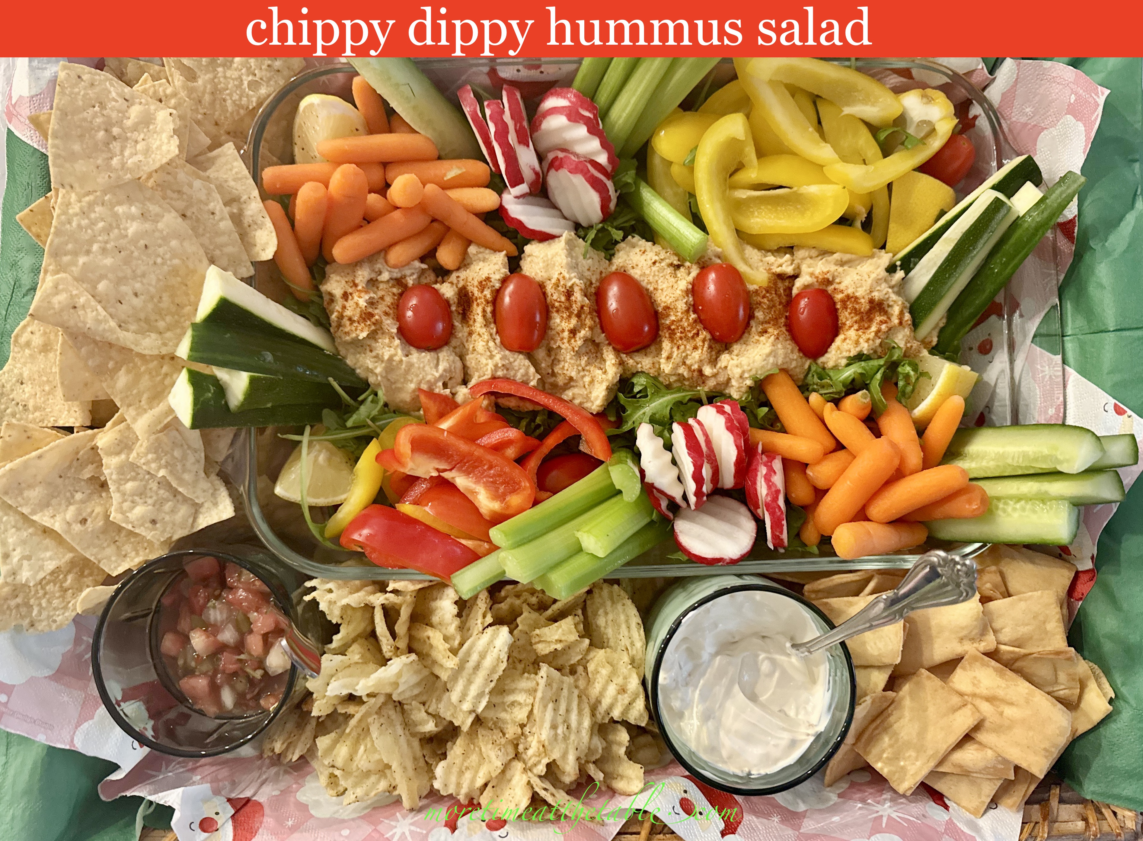 Chippy Dippy Hummus Salad and Grandma Pizzas : A New Year’s Eve Spread ...